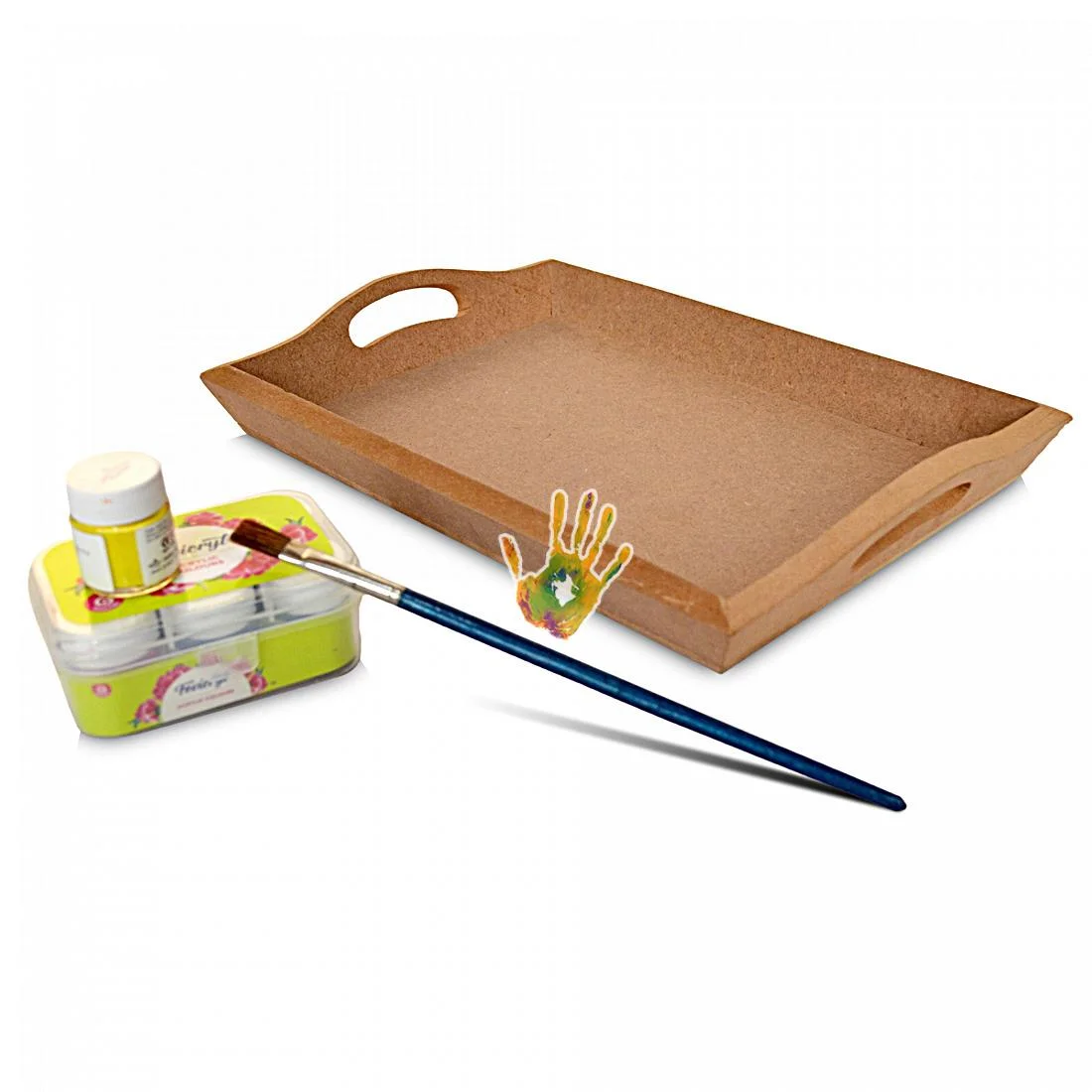 DIY Wooden Tray Painting Activity Kit Do it Yourself collection ...