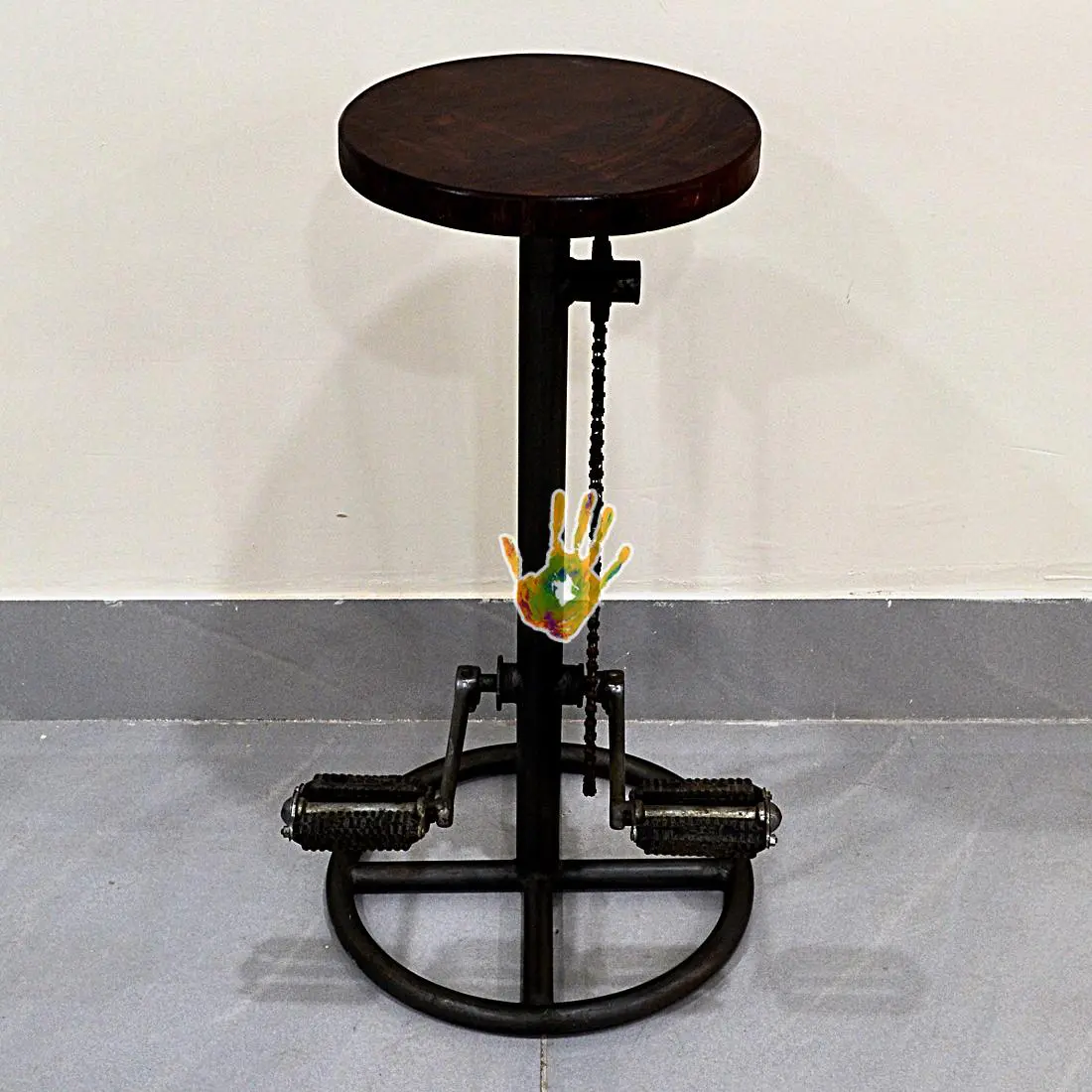 Buy Iron cycle stool Browse Furniture Artlivo.com : Furniture & Decor Store